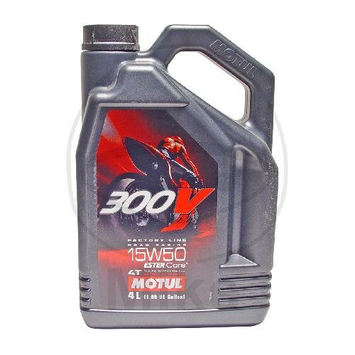Aceite de motor 15W50 4T 4 litros Motul synthetic 300V Factory Line R, 97,90