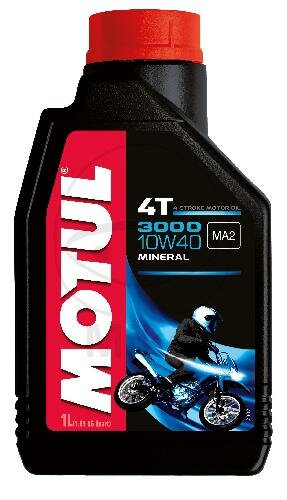 Aceite de motor 10W40 4T 1 litro Motul mineral 3000, 16,40
