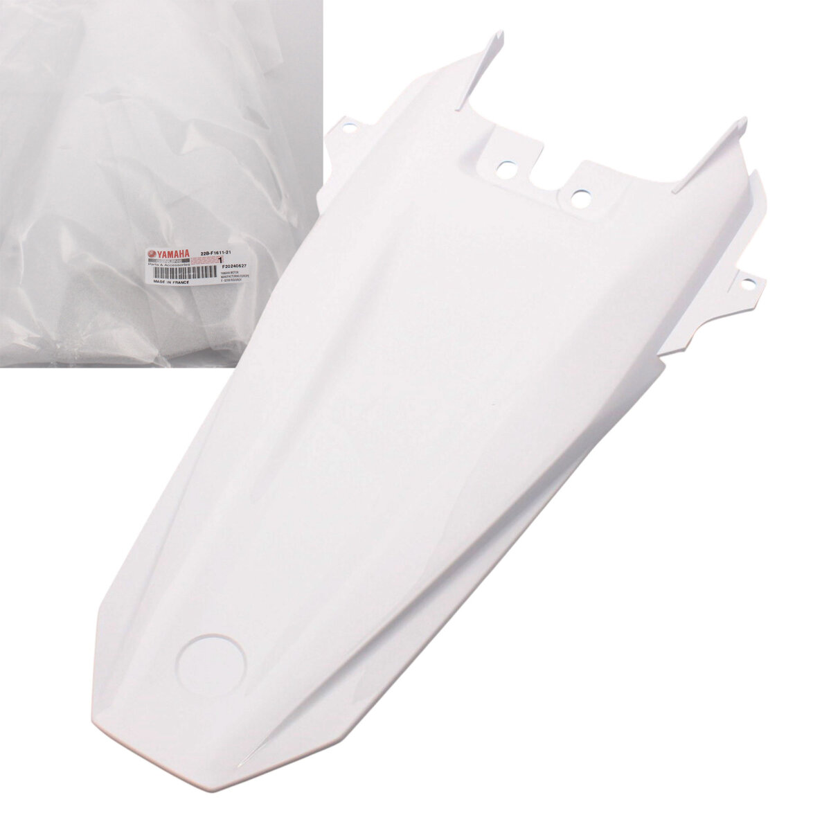 Cubierta trasera original blanca para Yamaha WR 125 X # 22B-F1611-21 ...
